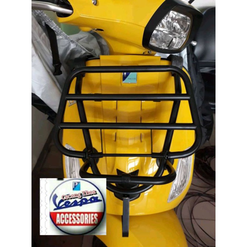 Jual Frontrack/rack depan vespa S125/150 aksesoris vespa matic | Shopee ...