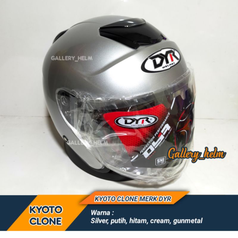 Jual HELM DYR OSAKA SILVER GLOSSY | MERK DYR | CUSTOM SHOEI | Shopee ...