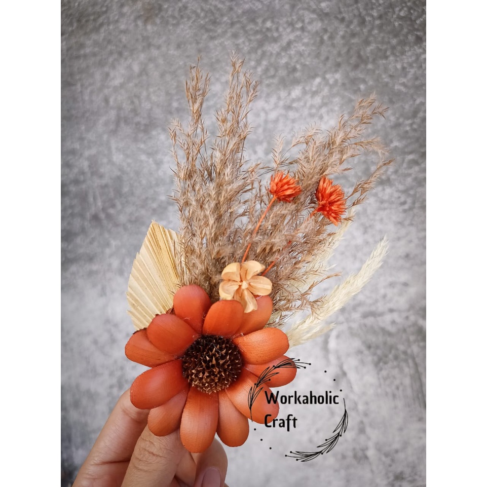 Jual Premium Rangkaian Bunga Kering Rustic Bahan Mahar Rustic Bunga ...