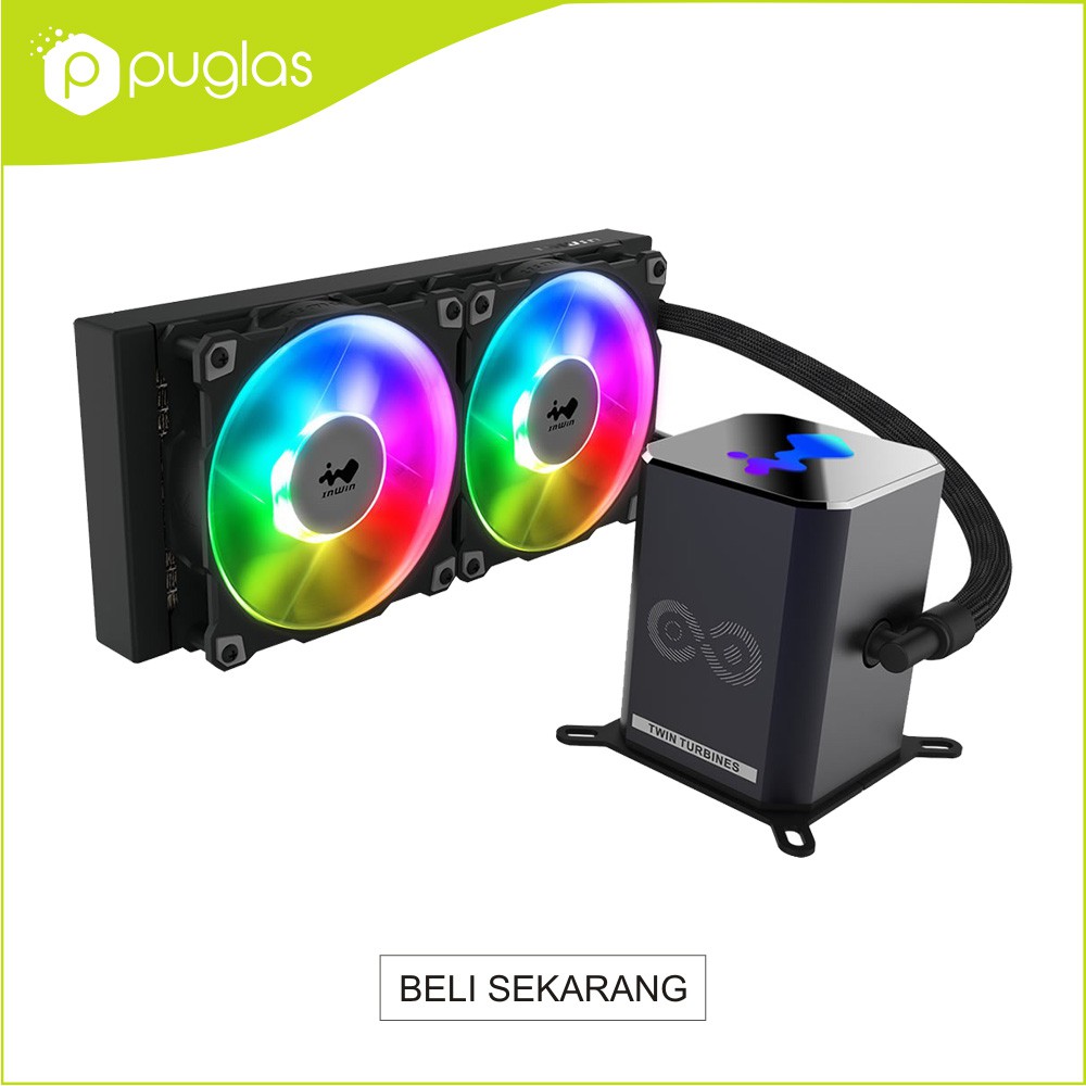 Jual CPU Cooler InWin SR24 Pro Twin Turbines Liquid For RGB For ...