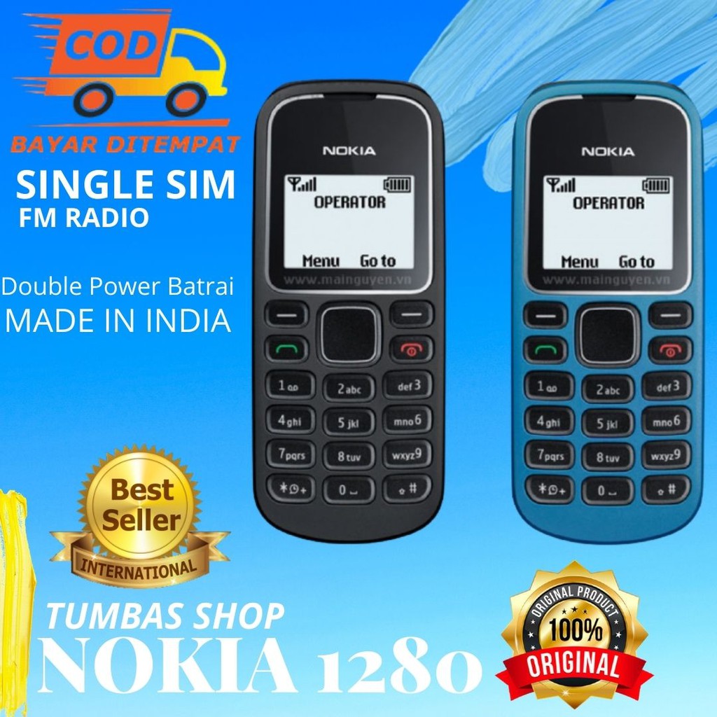 Jual HP NOKIA JADUL ORIGINAL1280 MULUS FULSETR_HP NOKA JADUL-HP LAMA-HP ...