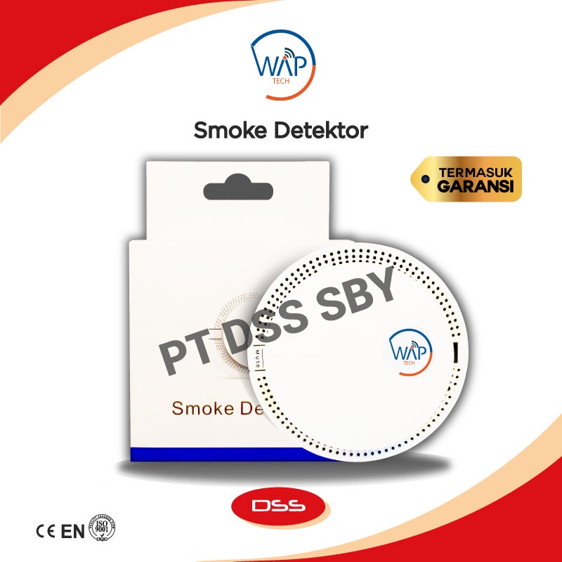 Jual WapTech Smoke Detector Battery Portable Stand Alone | Shopee Indonesia