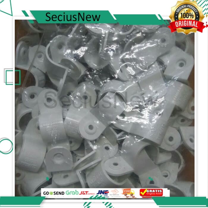 Jual KLEM PIPA PVC 25MM CLIPSAL TANPA PAKU ECERAN | Shopee Indonesia