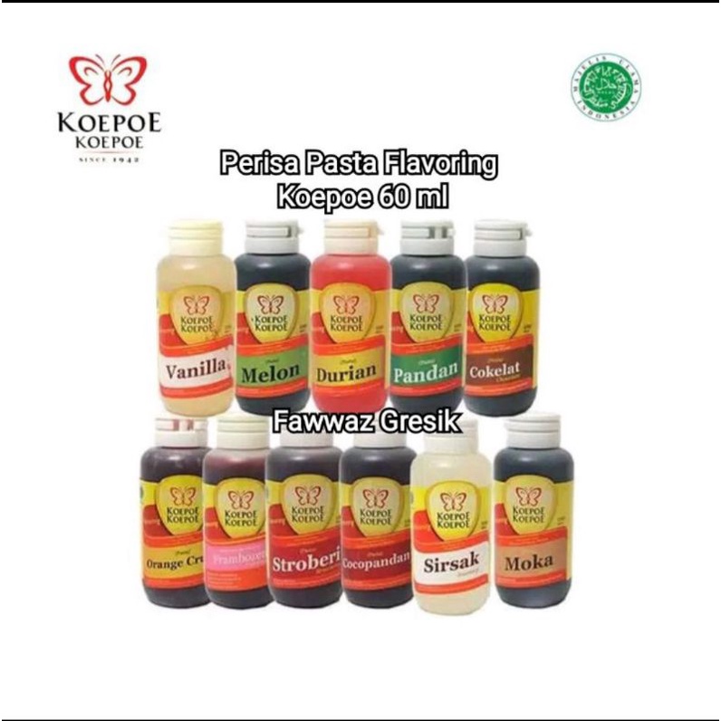 Jual 60 ml koepoe perisa pasta makanan essen aroma kue coco pandan ...