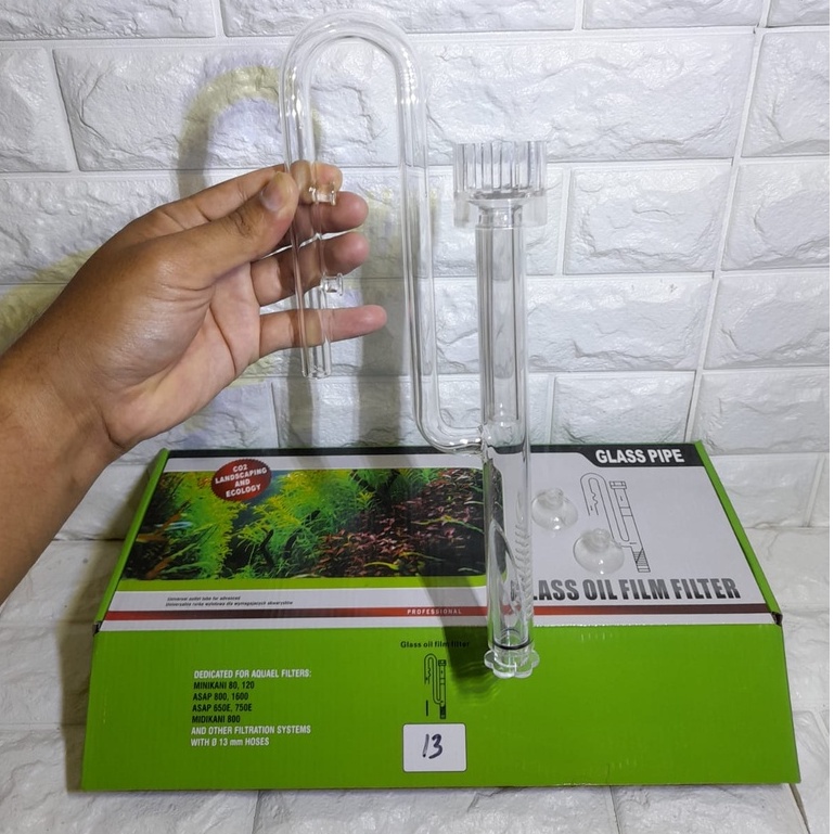 Jual LILY PIPE INFLOW SURFACE SKIMMER GLASS 12/16 13MM SKIMMER AQUARIUM ...