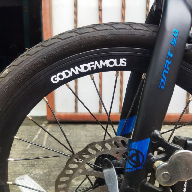 Jual Cutting Sticker Rim Khusus Sepeda Lipat 16 inch 20 inch ...