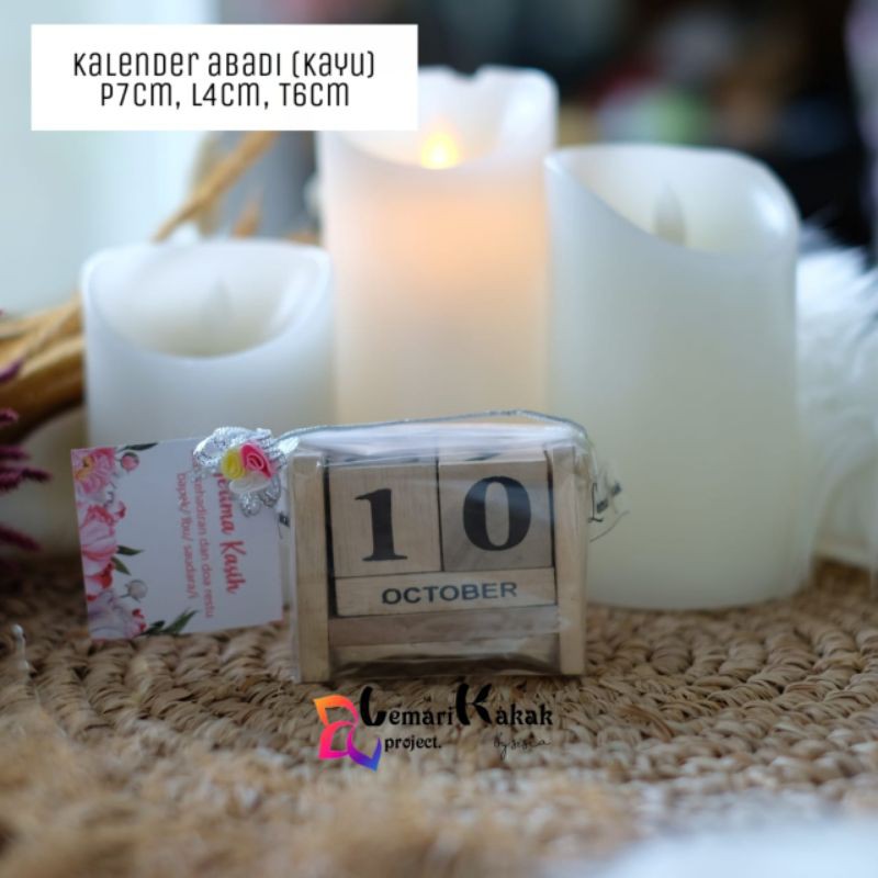 Jual Souvenir Kalender Abadi (Kayu) | Shopee Indonesia