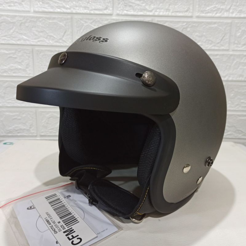 Jual ORIGINAL 100% helm cargloss CFM ghotic army retro clasik | Shopee ...