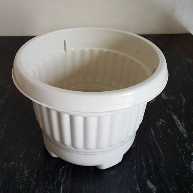 Jual Pot Bunga Bulat Putih F882 Twinpan Diameter 20cm PROMO! | Shopee ...