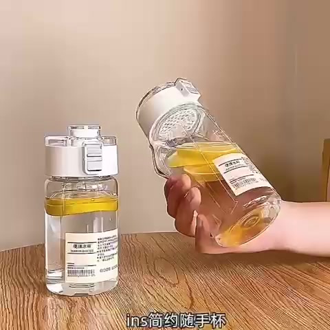 Jual [PSM] Botol Minum Putih Transparan Bening Estetik Botol Air Minum ...
