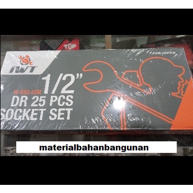 Jual Socket Set 1/2 inch DR 25 pcs IWT W ss2 25 mm Lepas Pasang Baut ...
