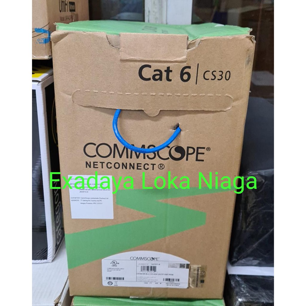 Jual Amp kabel cat6 / cat 6 TE Commscope kabel utp data lan PN ...
