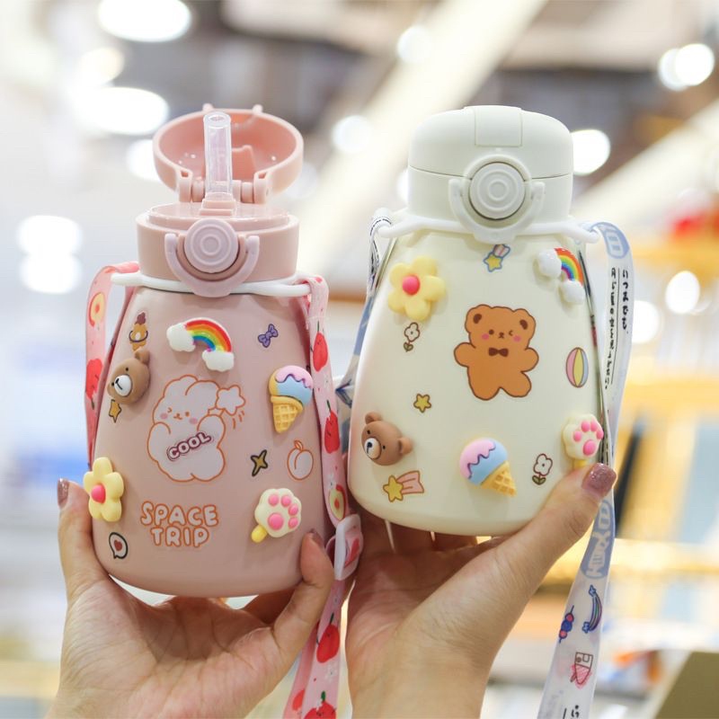 Jual Botol Minum Anak Kids Water Bottle Dengan Sticker 1100ml / 500ml ...