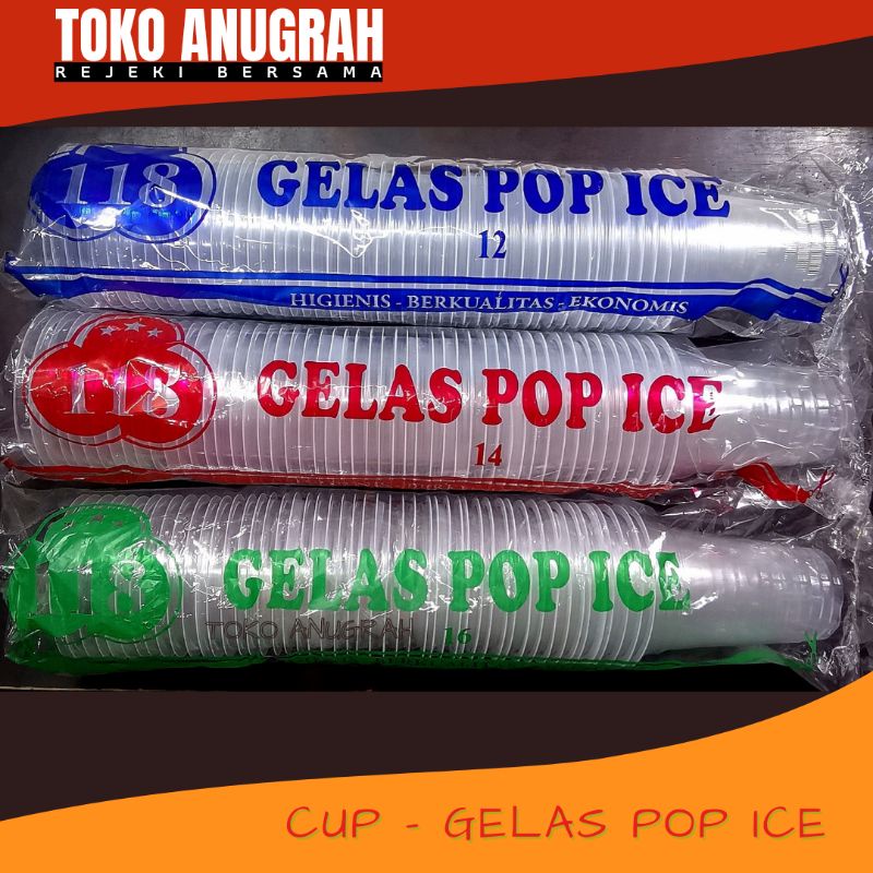 Jual Gelas Plastik Cup Pop Ice [Pilih Ukuran] | Shopee Indonesia