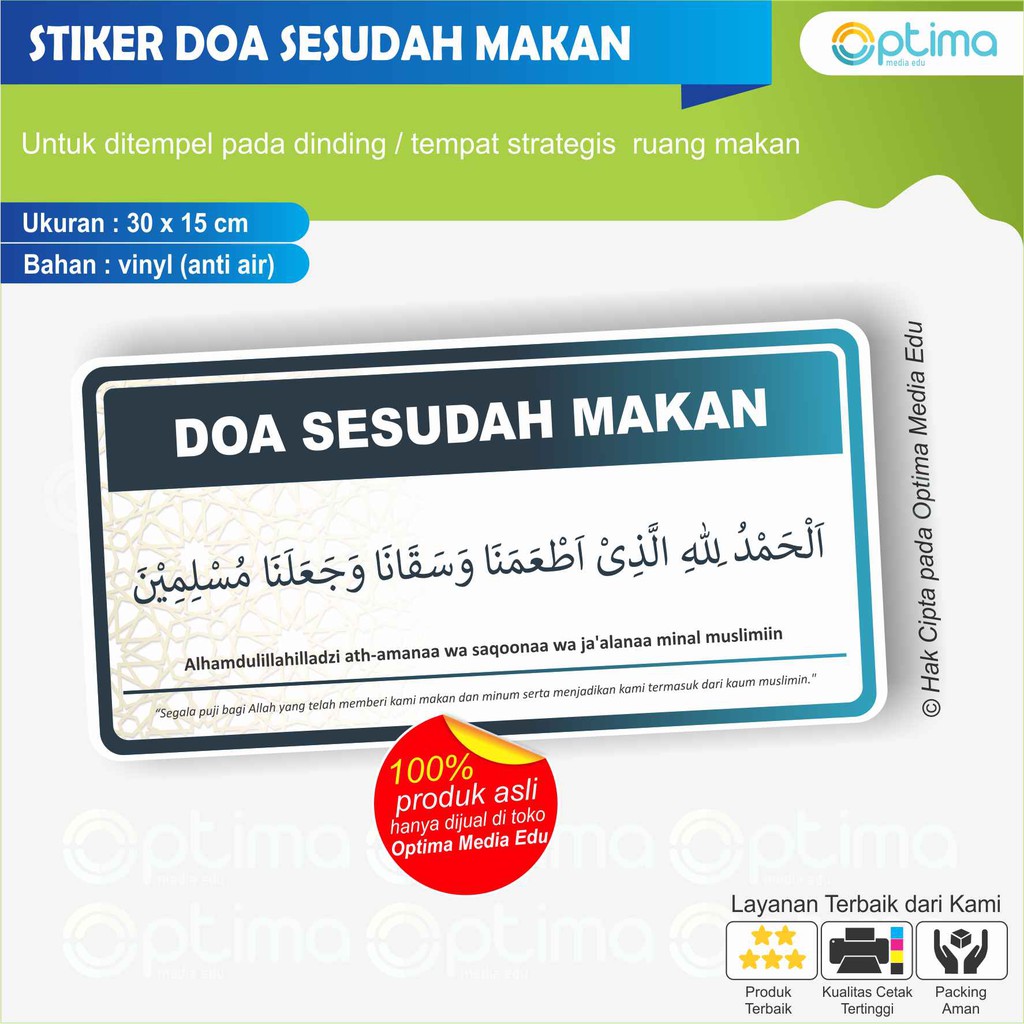 Jual STIKER DOA SESUDAH MAKAN | Shopee Indonesia
