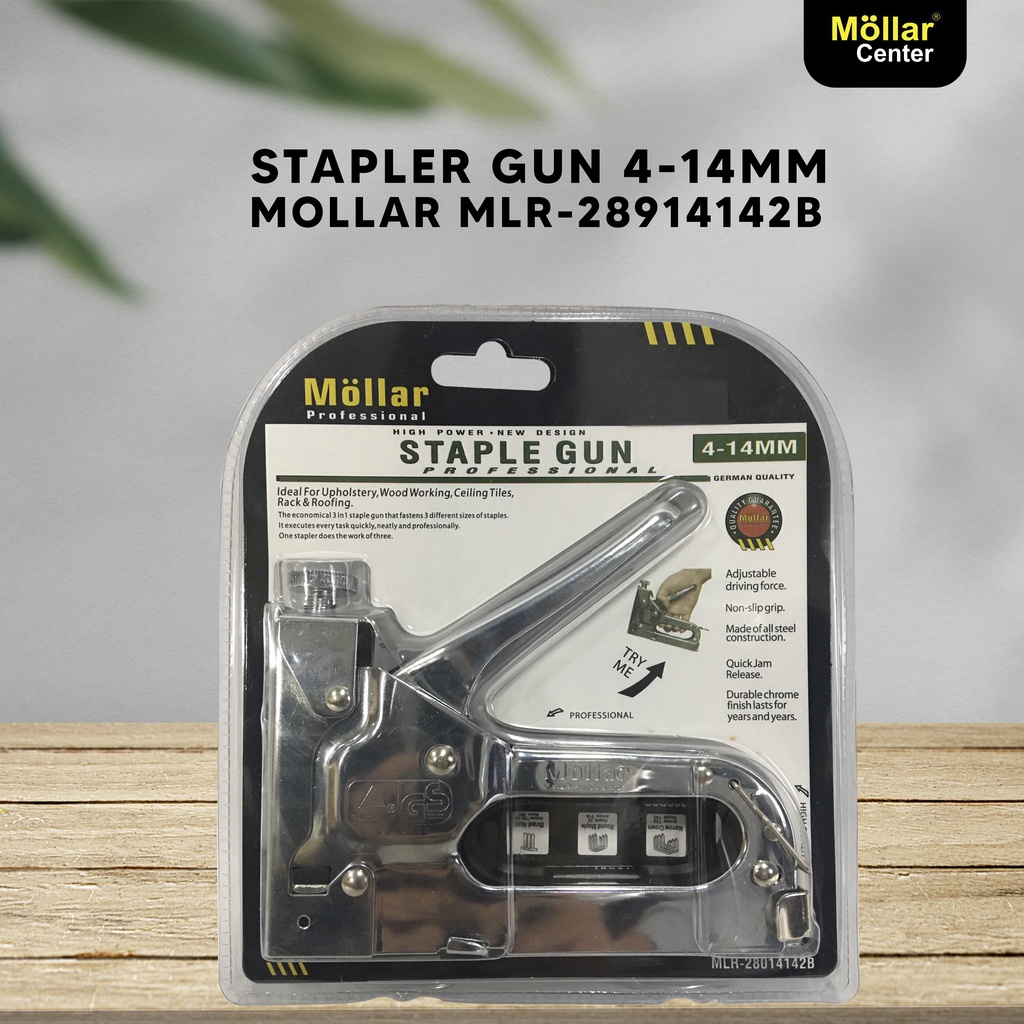 Jual Staple Gun 3 in 1 MOLLAR Staples Stapler Tembak Tacker Hekter ...