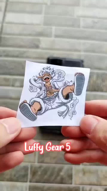 Jual Stiker Luffy Gear 5 Son God Niku Smile Laugh One Piece Helm Motor ...
