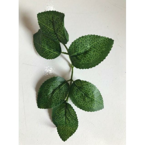 Jual Daun Mawar Premium Panjang 15 cm / Daun Mawar Palsu / Daun Mawar ...