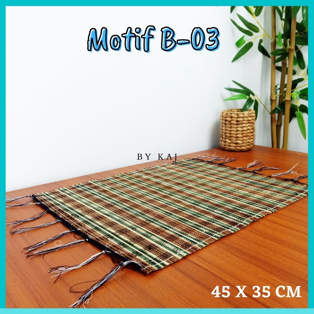 Jual TABLE RUNNER / TAPLAK MEJA TENUN / TAPLAK MEJA TENUN LIDI SIZE 35 ...