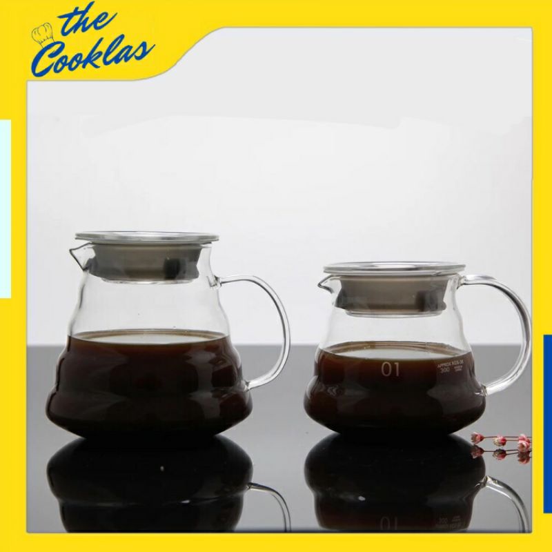 Jual Coffee Server V60 | Server Kopi V60 | Pot Kopi Kaca Model Hario ...