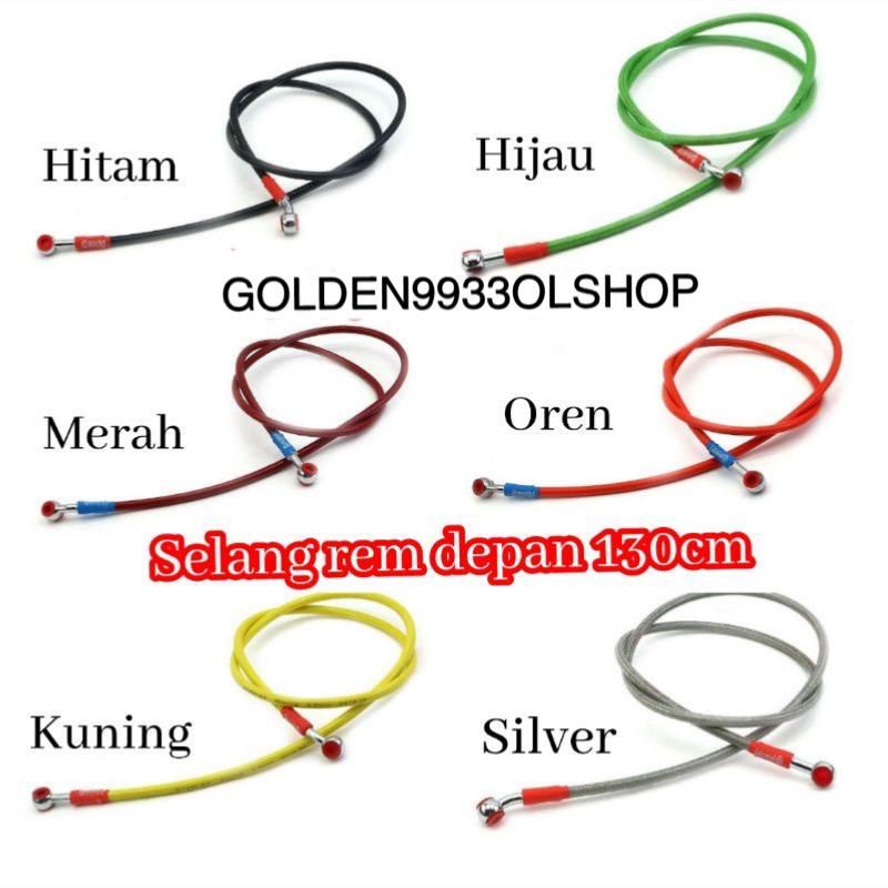 Jual selang rem depan carbon karbon ukuran 130 cm model TDR universal ...