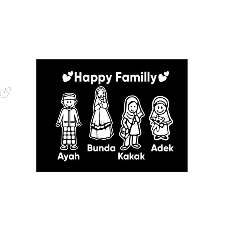 Jual stiker mobil happy family | Shopee Indonesia