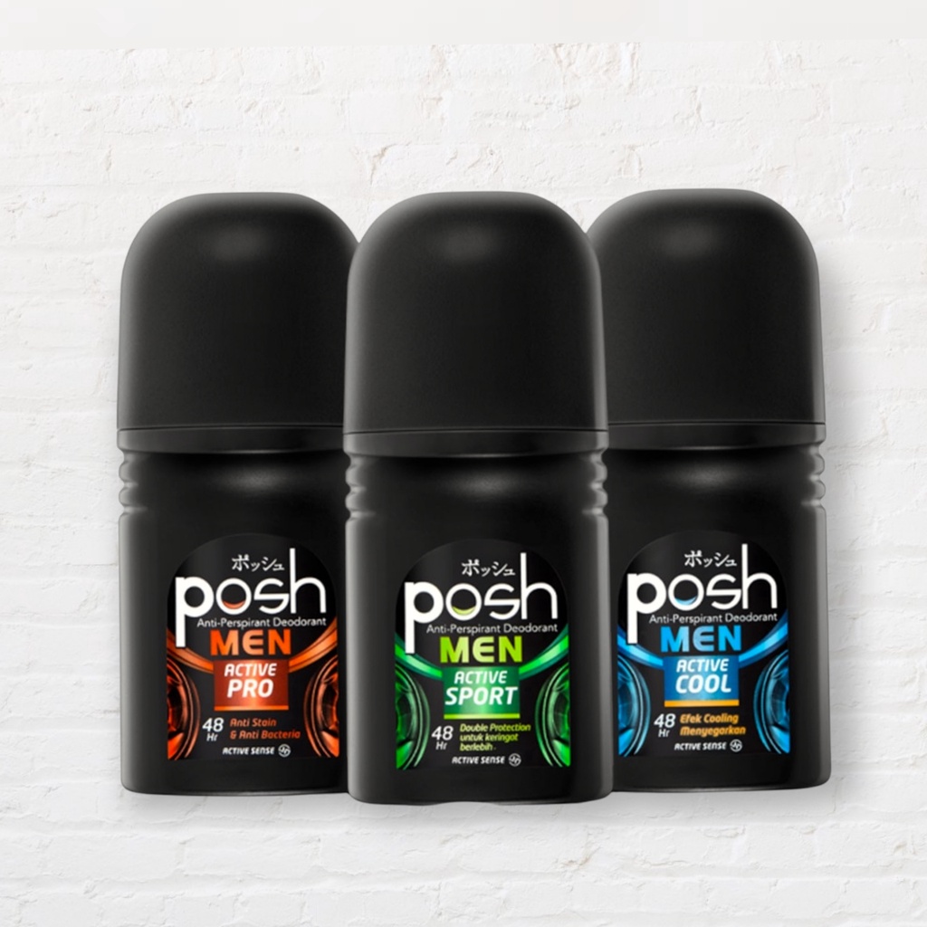 Jual POSH MEN Deodorant Roll On Anti-Perspirant 50ml | Shopee Indonesia