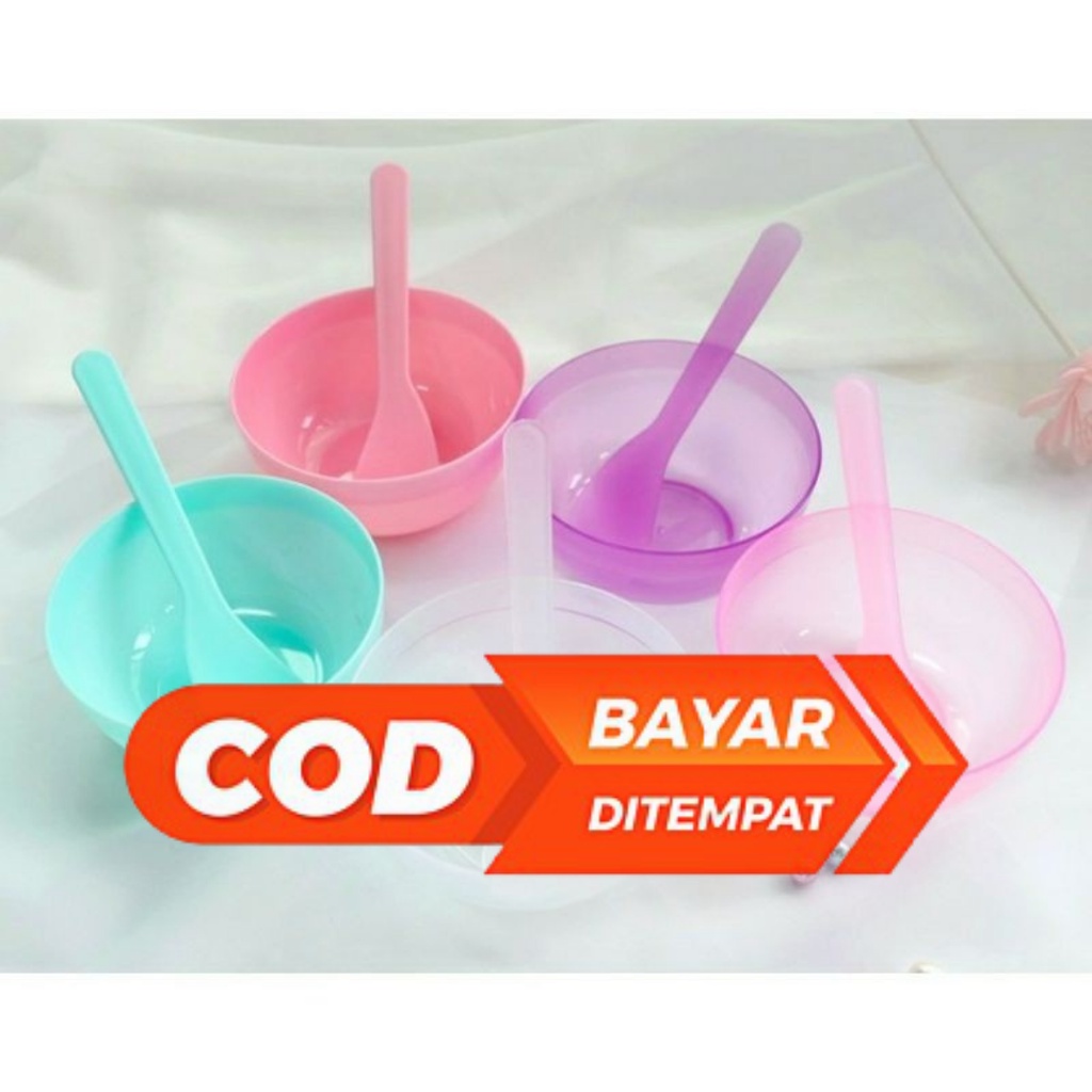 Jual MANGKUK MASKER SET 4in1 / MANGKOK KUAS SENDOK MASKER KUAS MAKE UP ...