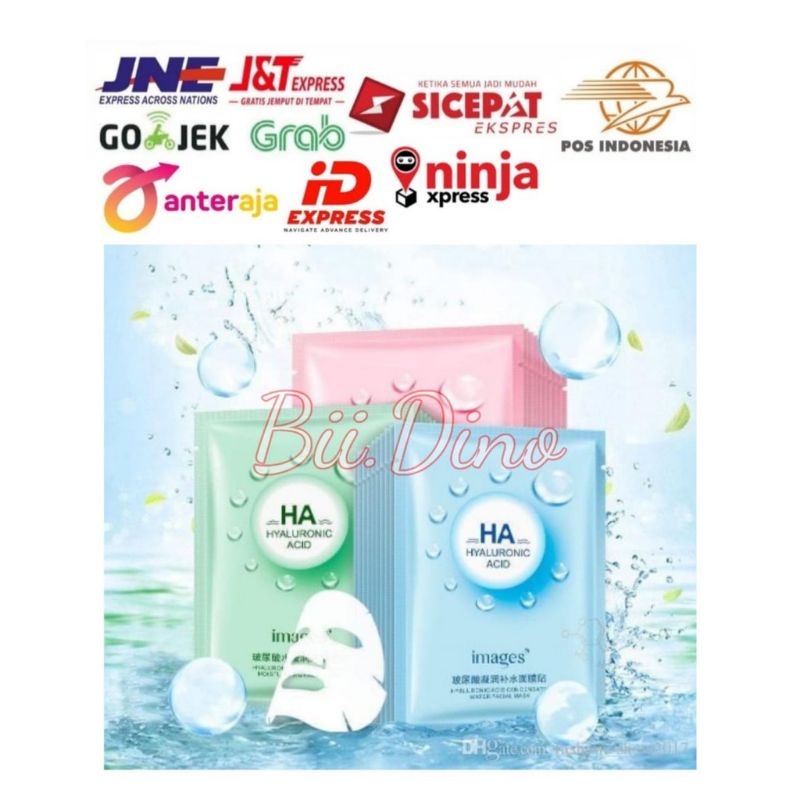 Jual 0Images HA Hyaluronic Acid Facial Sheet Mask Masker Images Asam ...