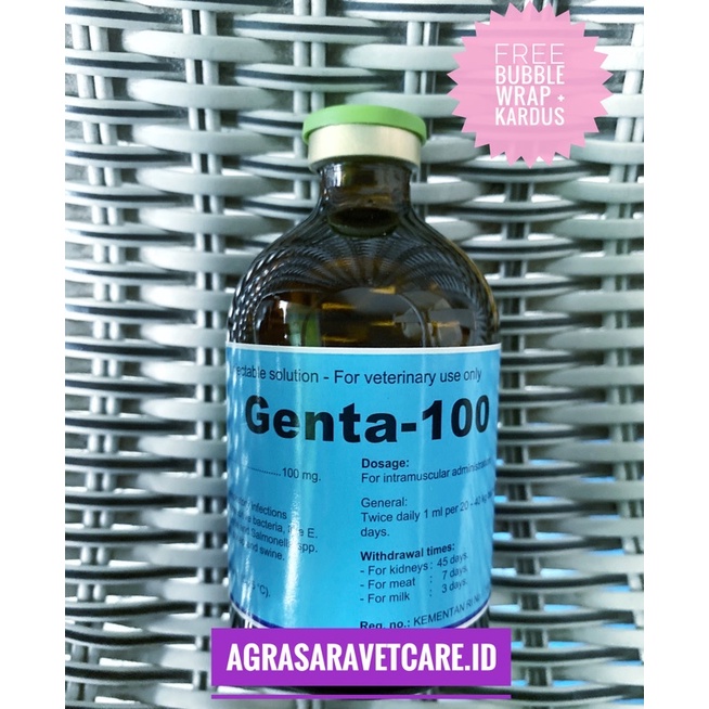Jual Genta-100 injeksi 100 ml | Shopee Indonesia