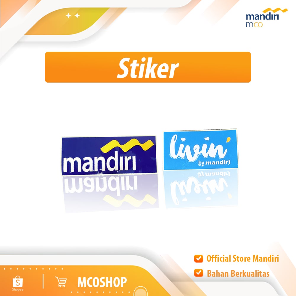 Jual Stiker Mandiri & Livin | Shopee Indonesia