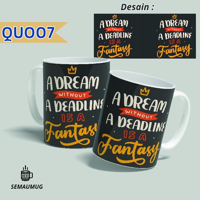 Jual MUG LETTERING QUOTE KATA MOTIVASI KOPI KADO GELAS CANGKIR PRINT ...