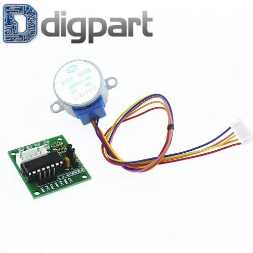 Jual Stepper Step Motor 5V 4-Phase 28YBJ-48 DC Gear ULN2003 Driver ...