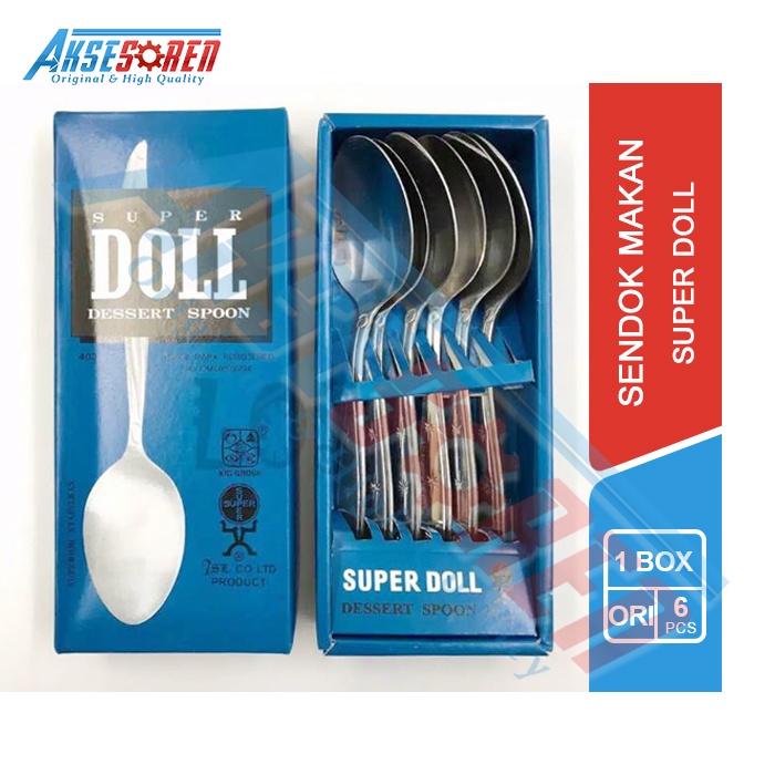 Jual Sendok Makan Super Doll Dessert Spon [6 pcs] / Alat Dapur Set ...