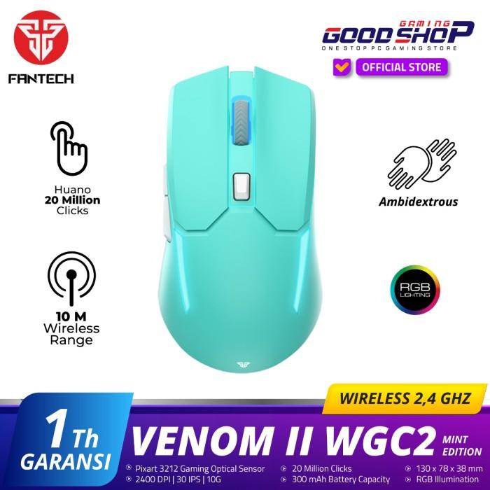 Jual Gaming Fantech Mint Edition Venom Ii Wgc2 Wireless - Mouse Gaming ...