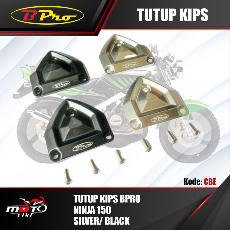Jual Cover Kips Tutup Kips Bpro Ninja 150 Silver/Black | Shopee Indonesia