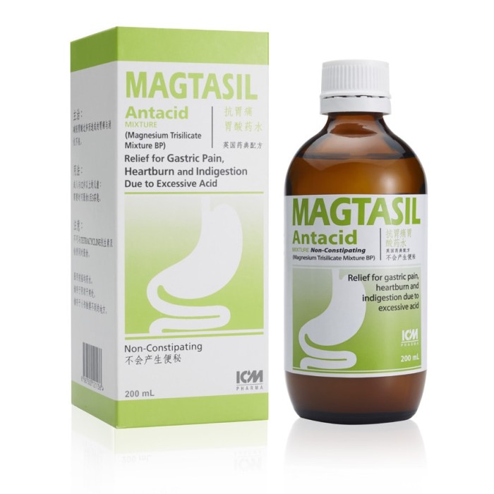 Jual ICM PHARMA Magtasil Antacid Mixture 200ml ( for relieving gastric ...