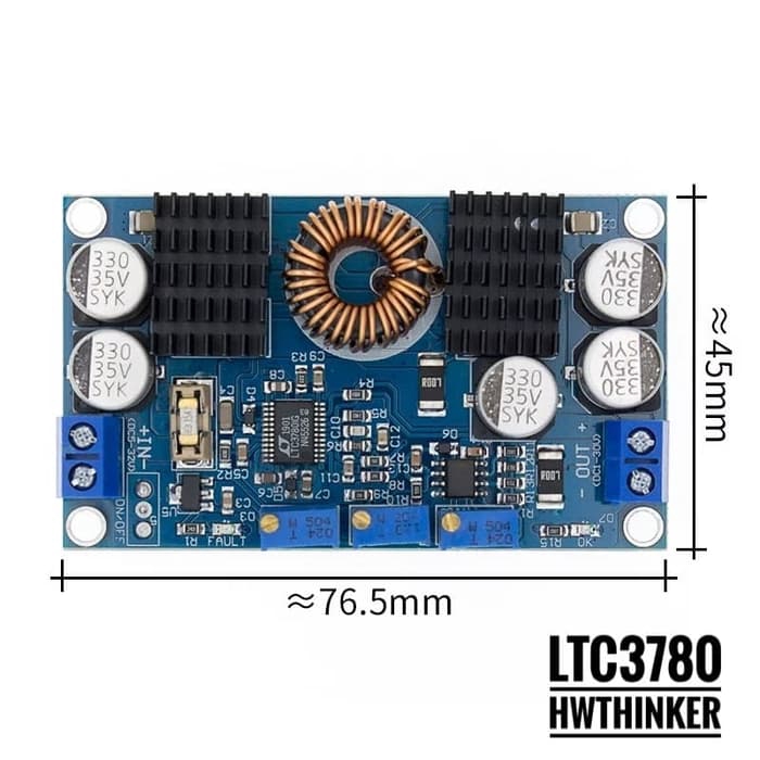 Jual Modul LTC3780 DC Automatic Step Up Down Buck Boost Regulator 10A ...