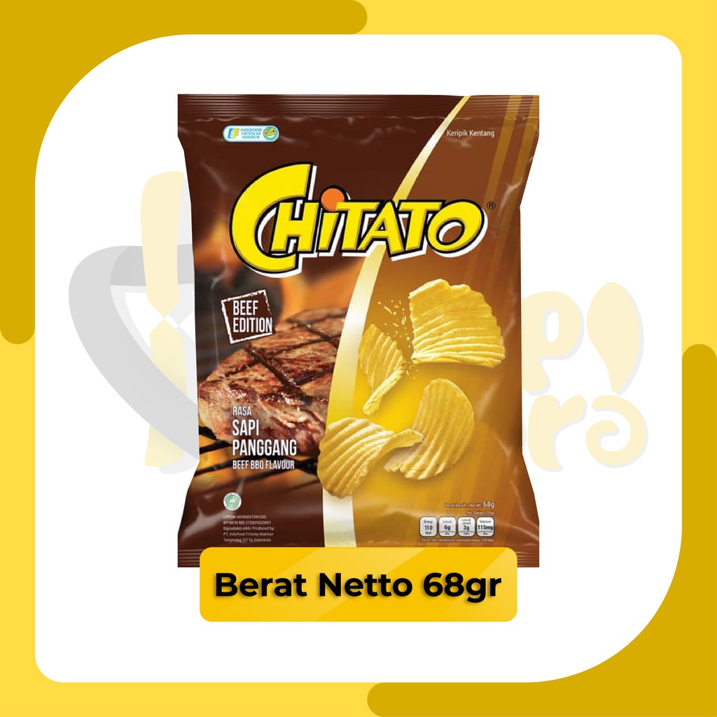 Jual Chitato Snack Keripik Kentang | Ayam Pedas| Sapi Bakar| Sambal ...