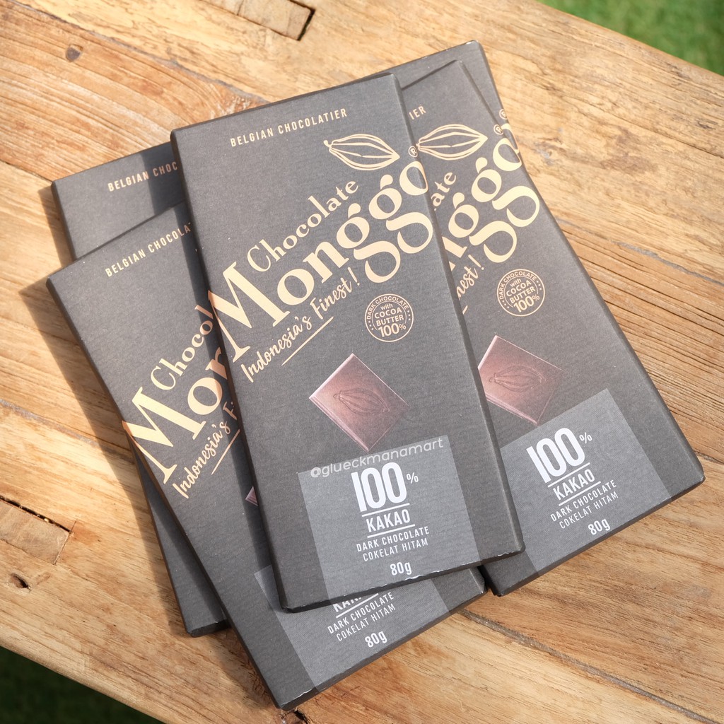 Jual Cokelat / Chocolate Monggo 100% KAKAO 80 gr | Shopee Indonesia