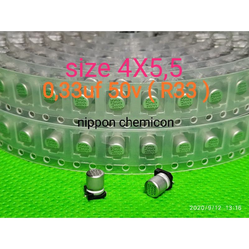 Jual Solid kapasitor capasitor elko elco SMD 0,33uf 50v 0.33uf R33 50v ...