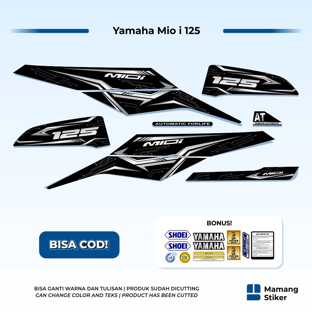 Jual Striping Yamaha Mio M3 Variasi (25) Original Mio i 125 125i Racing ...