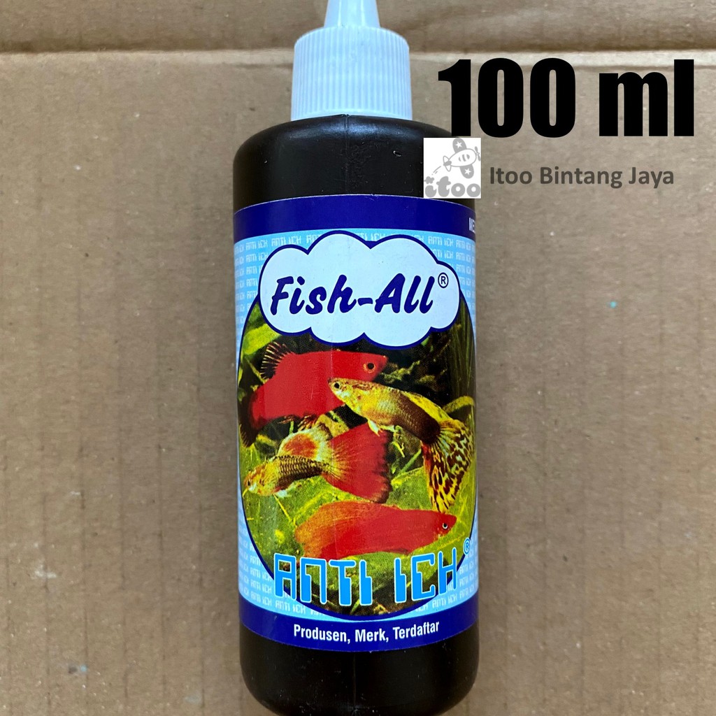Jual Obat Jamur White Spot Ikan Hias Blue Methyl Fishall Anti Ich 100 ...