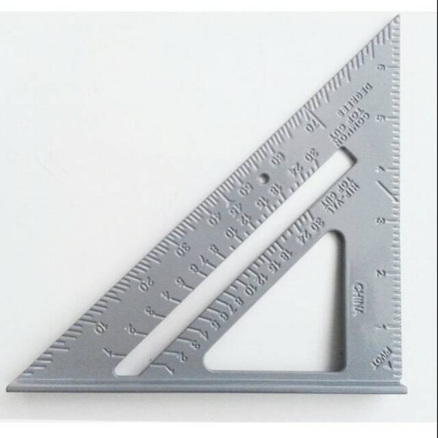 Jual PROMO Penggaris Segitiga Sudut 7" Apeed Square Penggaris Tukang ...