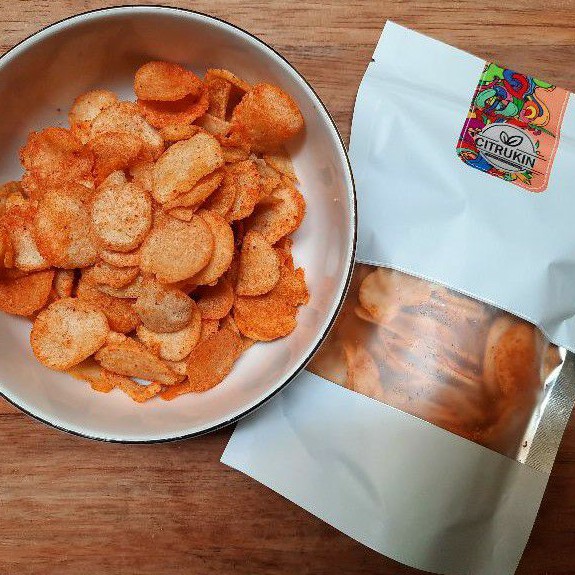Jual Citruk Moring / Cimol Kering / Keripik Aci Cemilan Gurih Renyah ...
