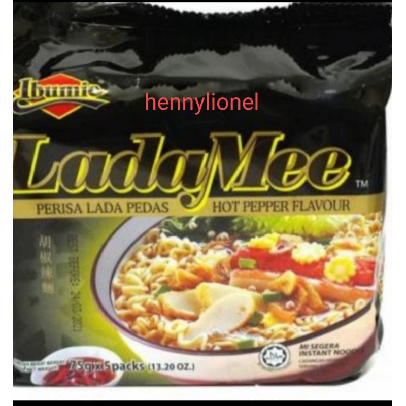 Jual ibumie ladymee hot pepper flavour Malaysia(mie instan rasa lada pedas) | Shopee Indonesia