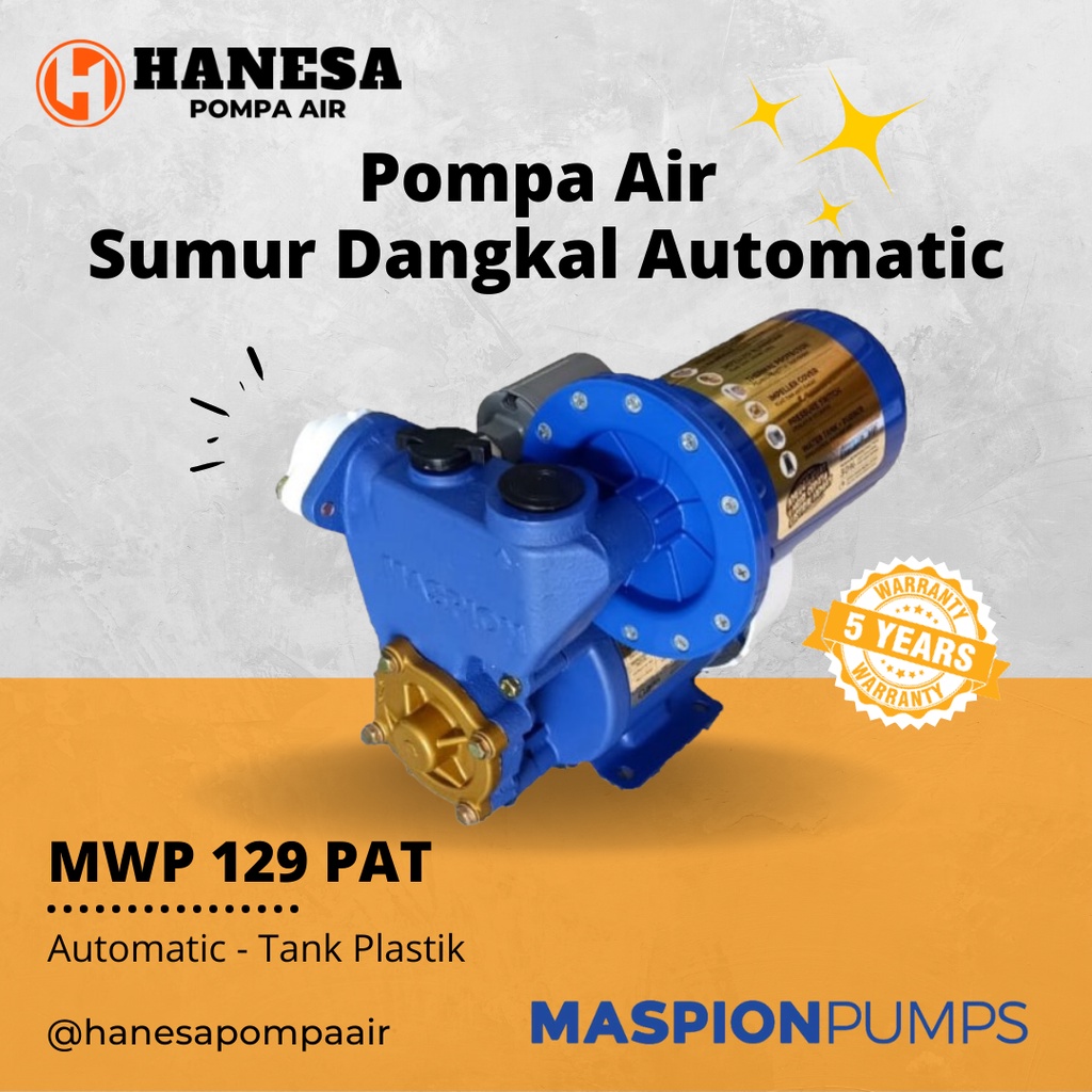 Jual Pompa Air Maspion MWP 129PAT Automatic - Electric Water Pump ...
