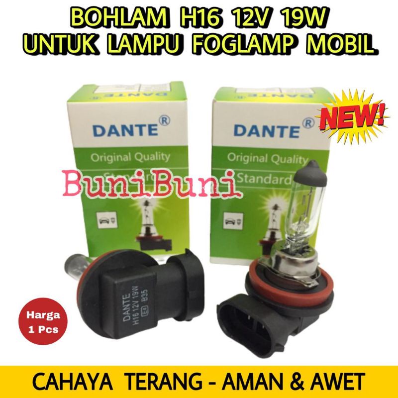 Jual Bohlam Lampu Halogen H16 12V 19W Untuk Lampu Kabut Foglamp Mobil ...