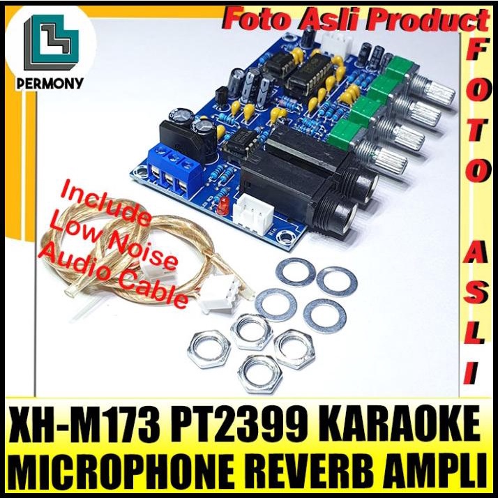 Jual Xh-M173 Pt2399 Mic Karaoke Microphone Echo Audio Reverb Board Kit ...