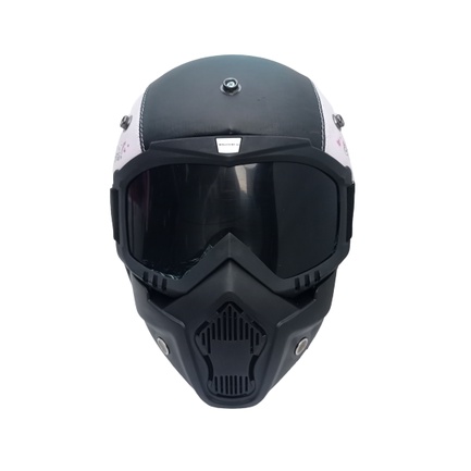Jual Helm Retro Google Mask motif karakter | Shopee Indonesia